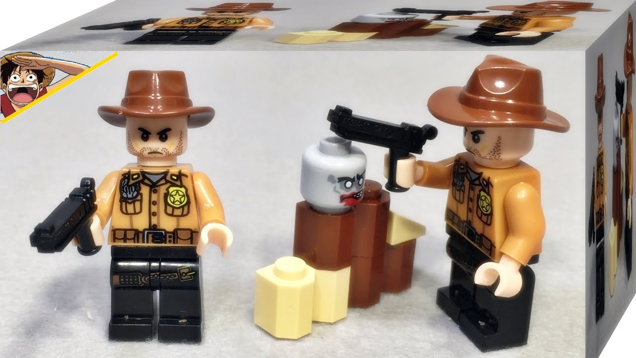 드라마 워킹데드 주인공 릭 그라임스 Elephant 거상 레고 짝퉁 미니피규어 리뷰 Lego knockoff The ...