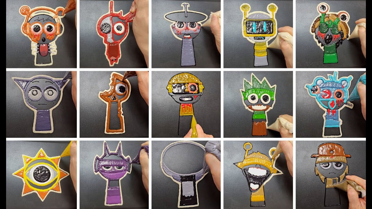 Incredibox Sprunki : Oren, Raddy, Cluker, Fun bot, Vineria, Gray, Brud ...