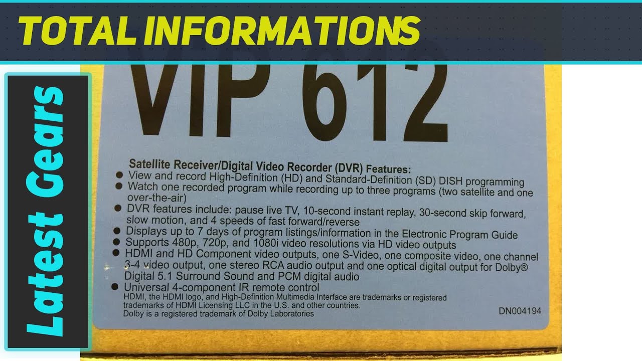Factory Remanufactured Dish Network ViP 612 HD-DVR: Best Single-Room ...