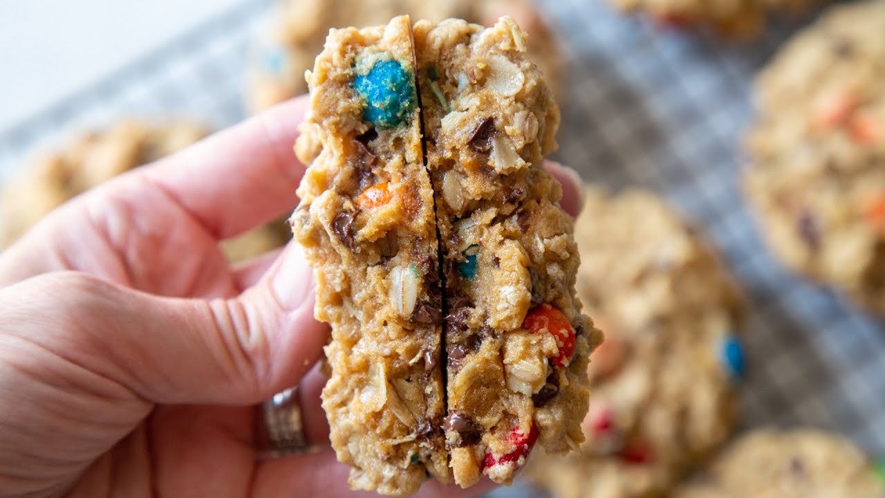 Monster-Sized Monster Cookies Recipe - YouTube