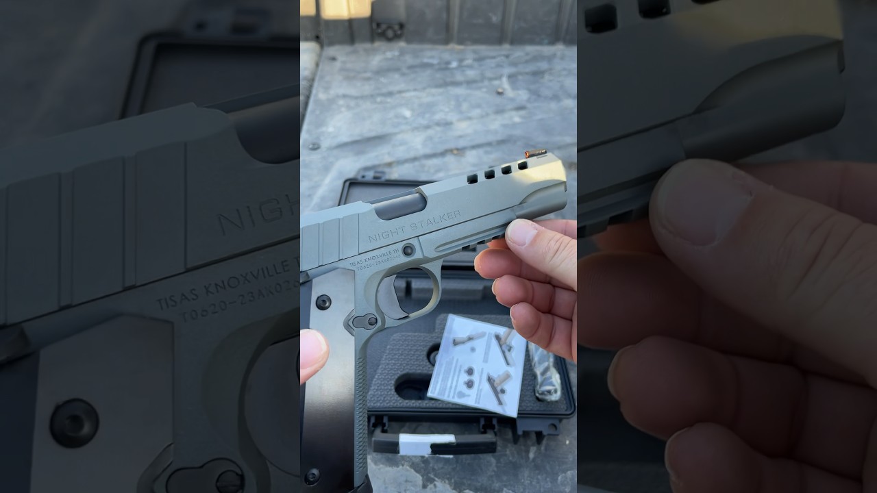 TISAS Night Stalker 1911 Unboxing and first shots🤠 #1911 #pistol # ...