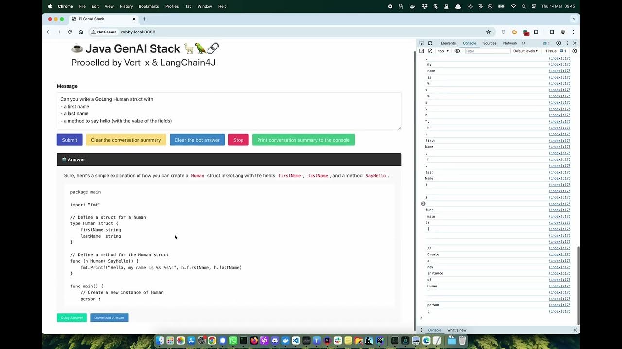 Running on a Pi5: LLM ChatBot with Vert-x, Ollama and LangChain4j - YouTube