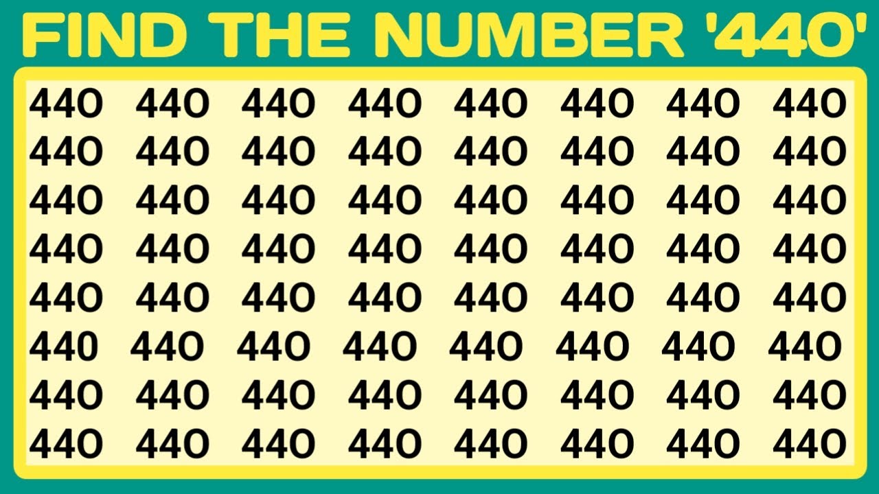 Ultimate Puzzle Challenge - Find The Number '440' - YouTube
