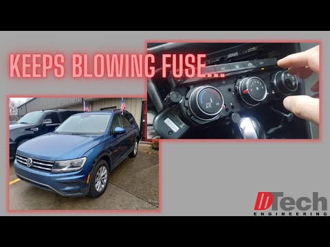 2020 VW Tiguan Keeps Blowing Climate Control Fuse - YouTube