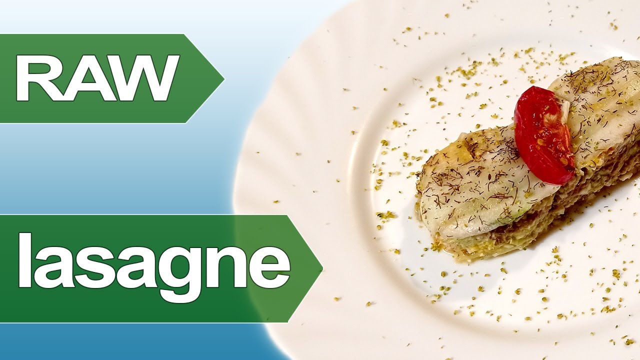 How to make raw vegan lasagne - easy recipe for meatless vegetable ...