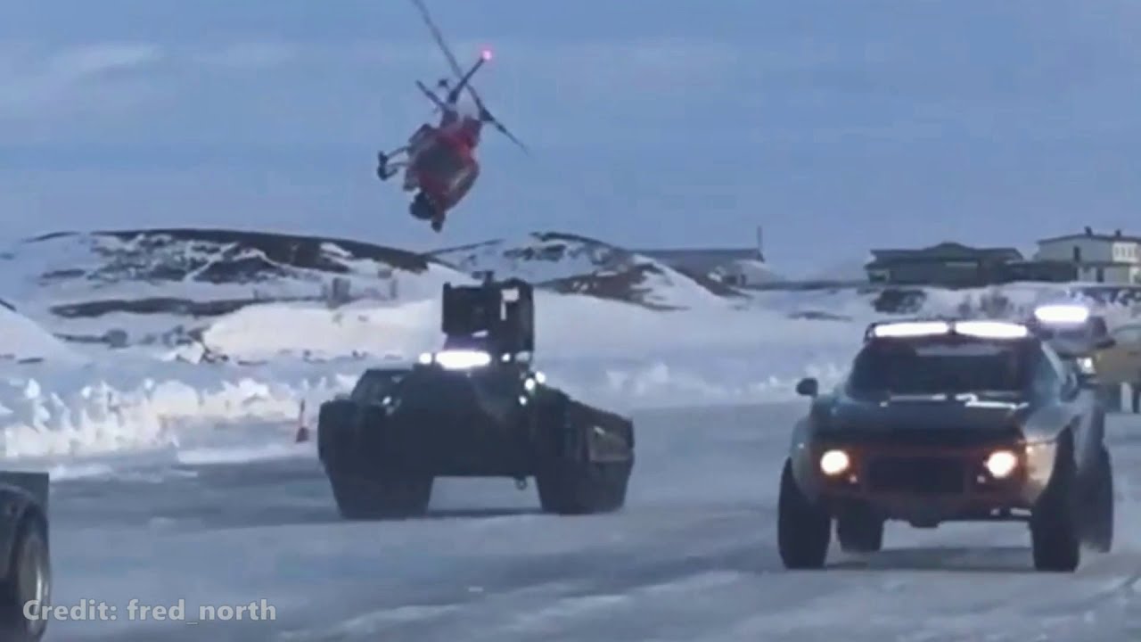 Helicopter Filming a Movie Scene - YouTube