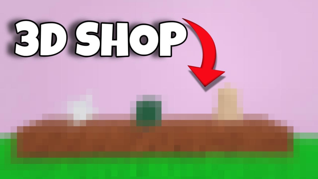I made a 3D SHOP for my game... - YouTube