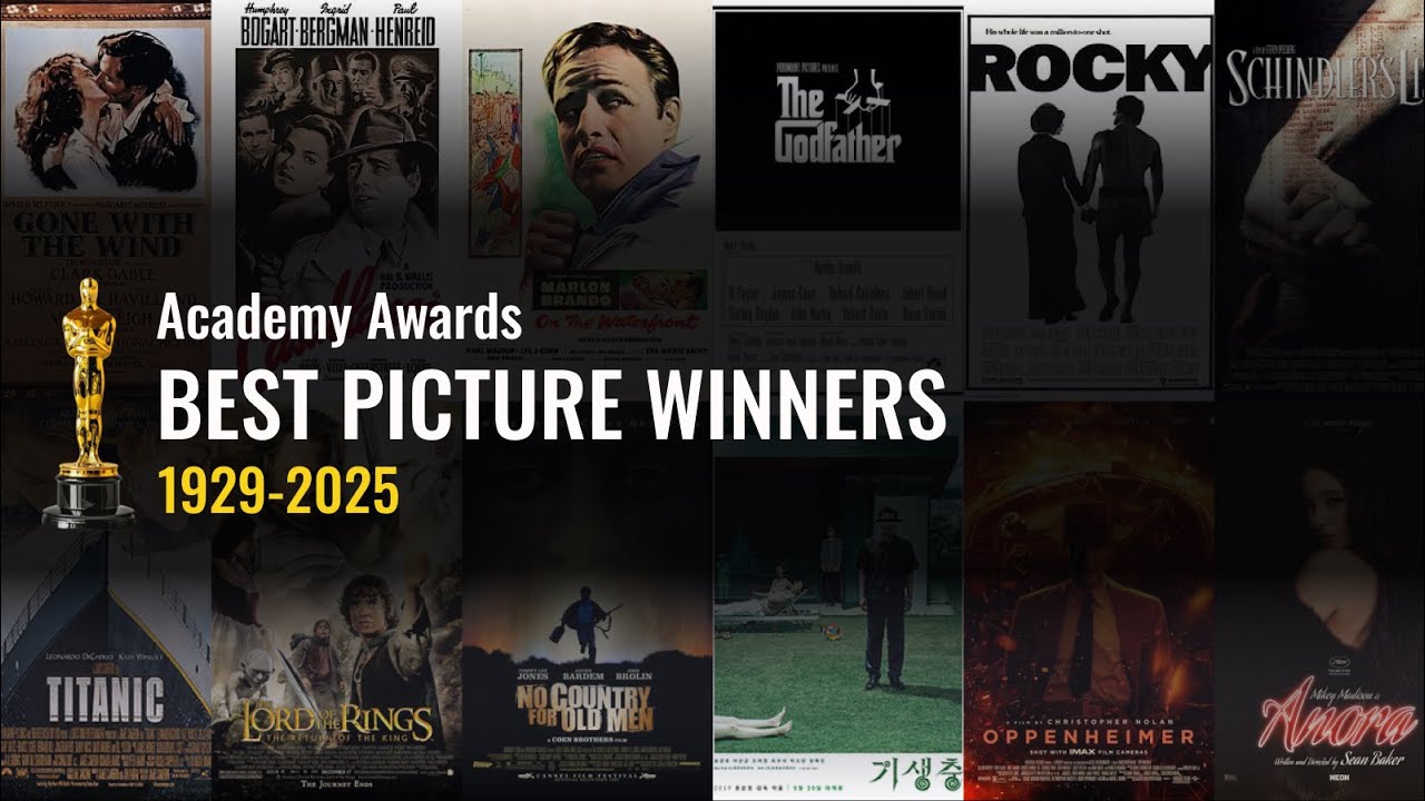 Award Winners | Every Oscar winner for Best Picture (1929-2025) - YouTube