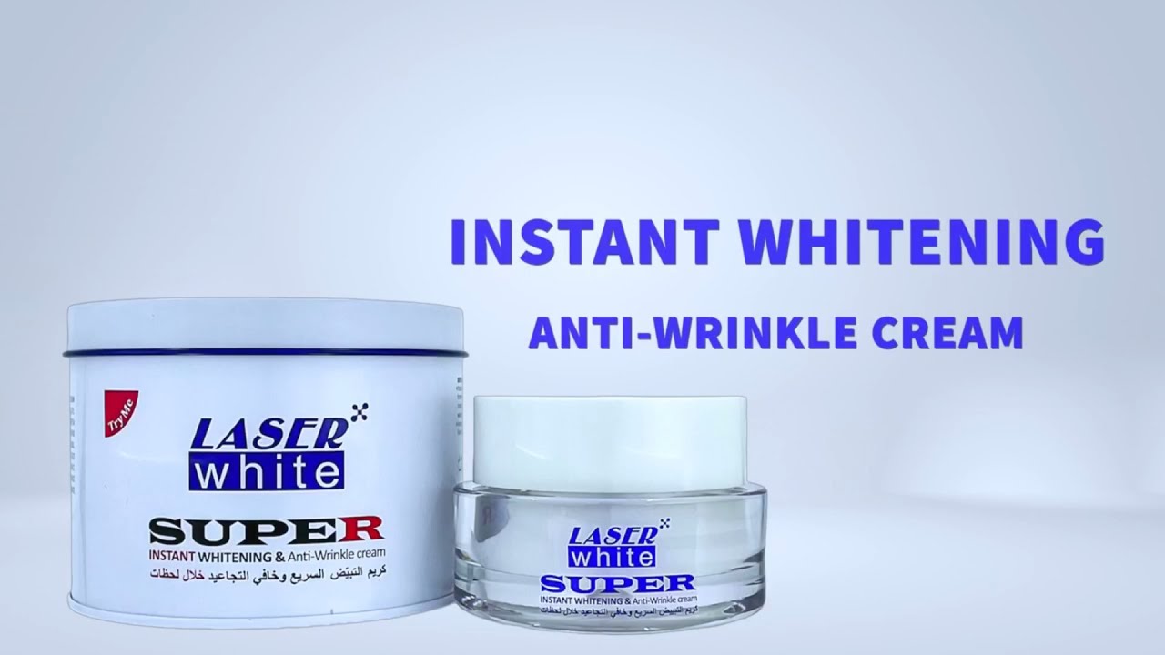 Laser White Instant Whitening & Anti-Wrinkle cream - YouTube