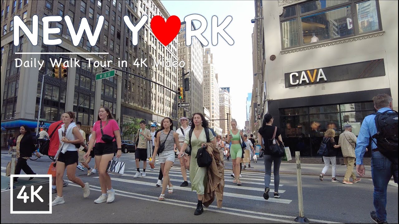 [Daily] New York City, Midtown Manhattan Summer City Walk Tour ...