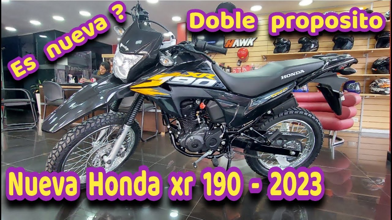 NUEVA HONDA XR 190 - 2023 -ENDURO ECONOMICA -DOBLE PROPOSITO - YouTube