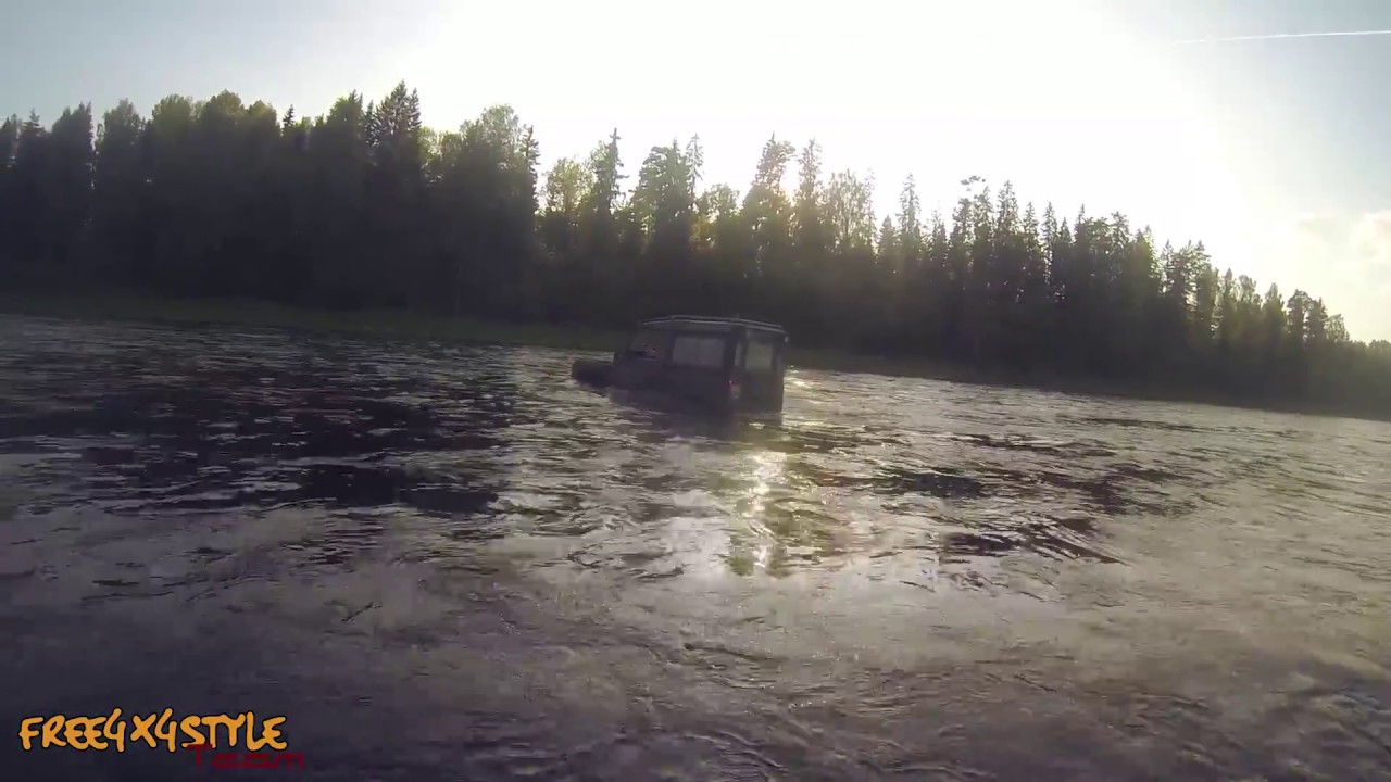 River crossing with a Land Rover Defender Tactical - YouTube