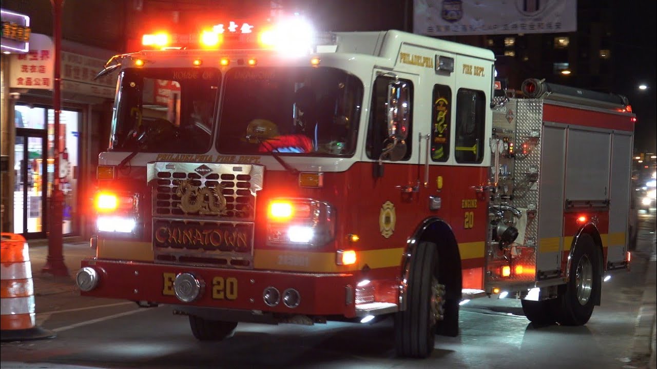 Philadelphia Fire Departmen Engine 20 Responding - YouTube