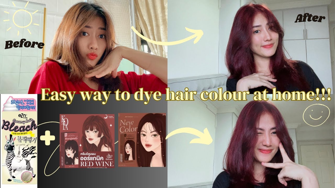 DIY: How To Dye Your Hair Colour to amazing Colour At Home (easy way ...