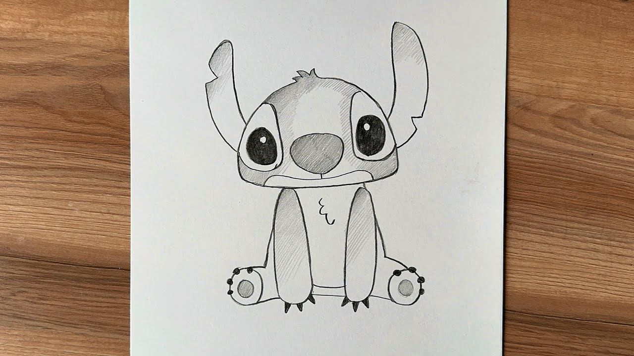 How to draw Stich | Pencil sketch for beginners | Easy to draw - YouTube