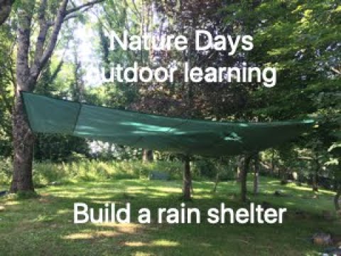 Build a Rain shelter - Nature Days outdoor learning Resources - YouTube
