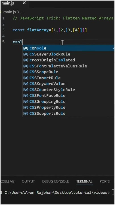 Re JavaScript Trick# Flatten Nested Arrays in 1 Line! #DeveloperShorts #FrontendDevelopment # ...