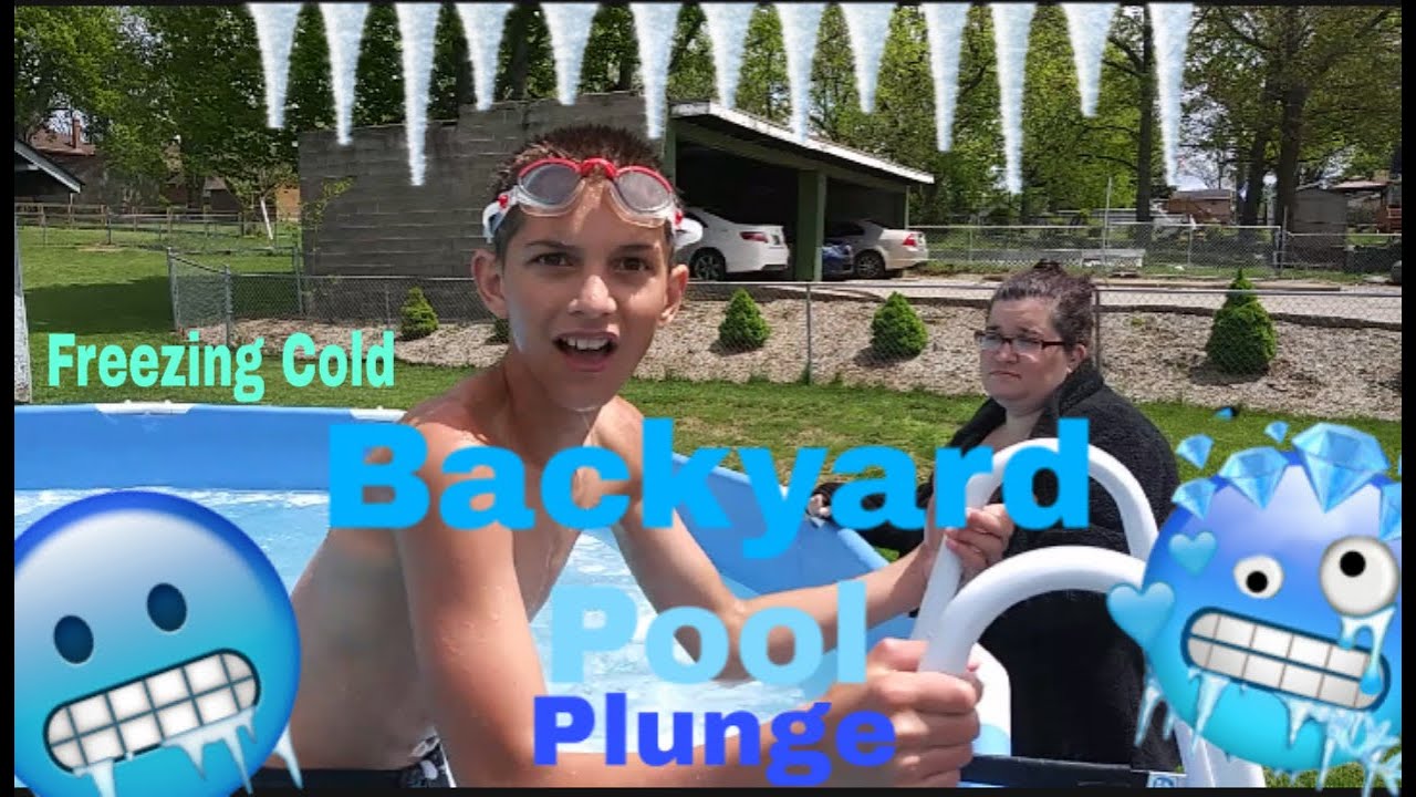 Freezing Backyard Pool Plunge!!!(prank) - YouTube