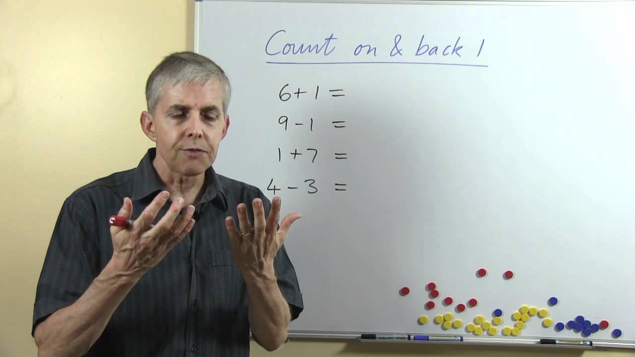 Teacher Math Lesson: Count On +1 and Count Back -1 - YouTube