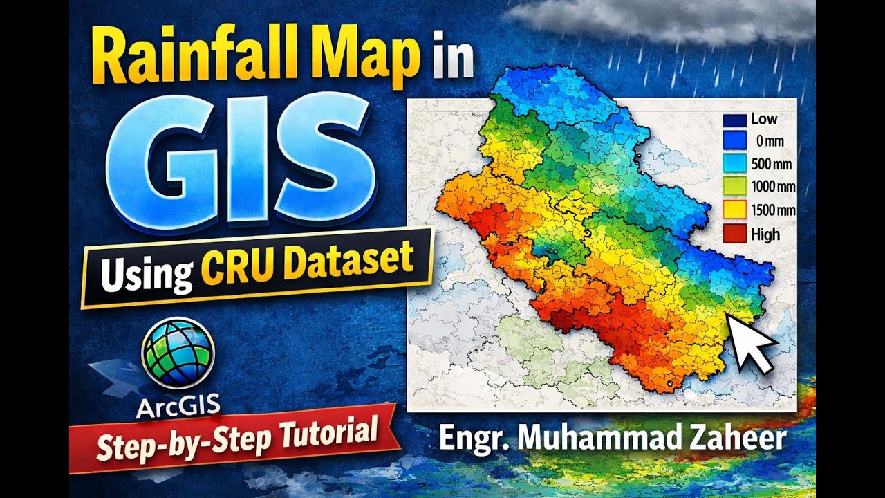 How to Create a Rainfall Map in GIS Using CRU Climate Dataset | Net CDF ...