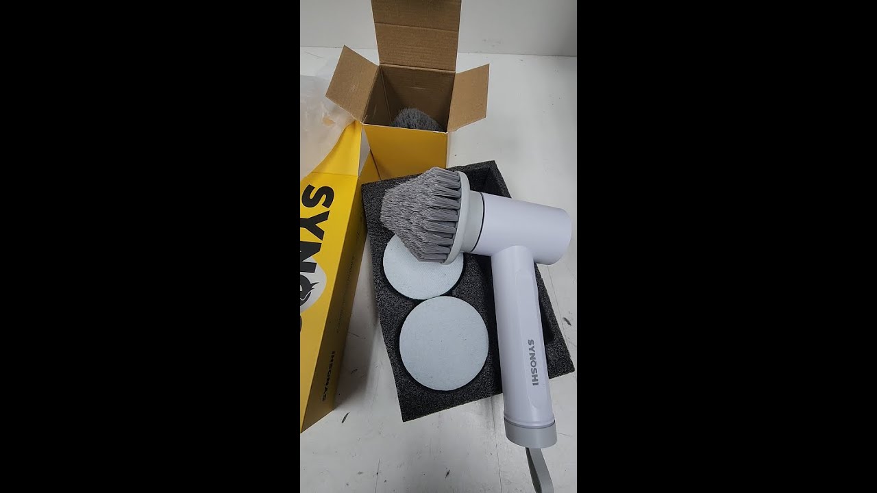 Synoshi Spin Scrubber Unboxing and Brush Attachment demo (what's in the ...