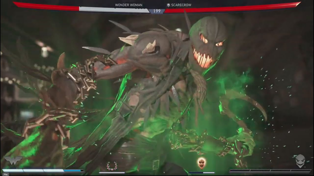 Injustice 2 Wonder Woman Vs Scarecrow Youtube