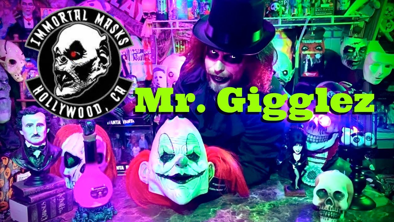 Spooky Steve Reviews Gigglez The Clown Mask - From Immortal Masks - YouTube