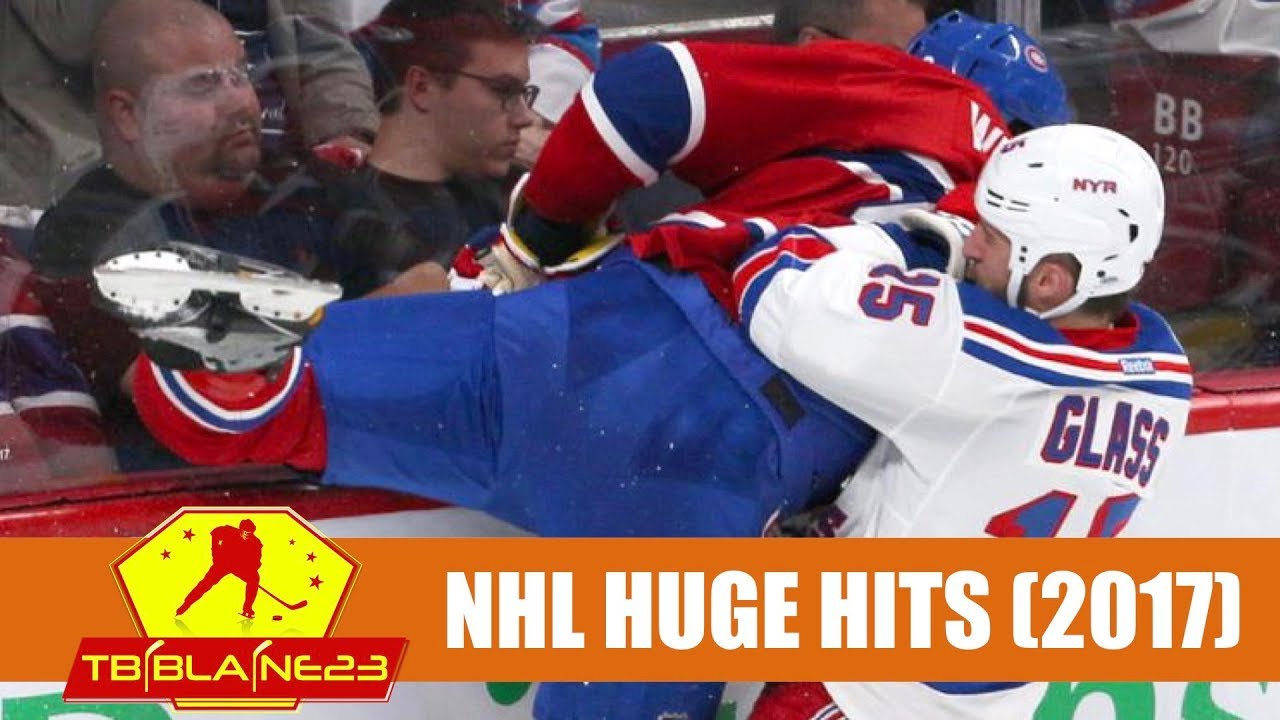 NHL Huge Hits 2017 - YouTube