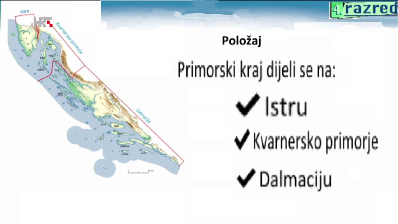 4. razred - Hrvatski primorski krajevi - Priroda i društvo - YouTube