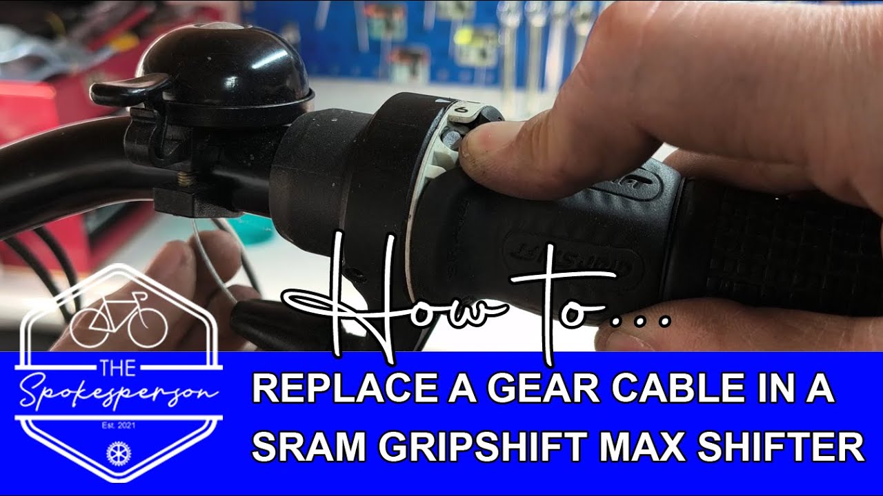 How to replace the gear cable in a SRAM Gripshift Max shifter - YouTube