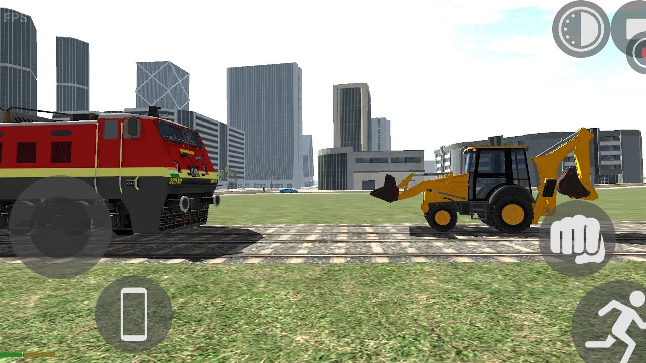 JCB VS TRAIN ACCIDENT | CAR DRIVING AND STUNT | GAMEPLAY | INDIAN BIKES ...