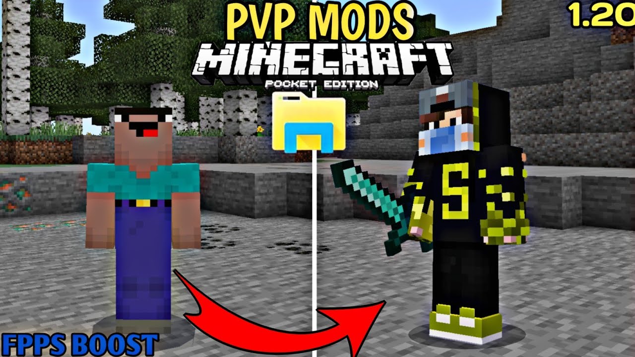 Minecraft 1.20 top 5 pvp Mods/Adoons |MINECRAFT pocket edition top 5 ...