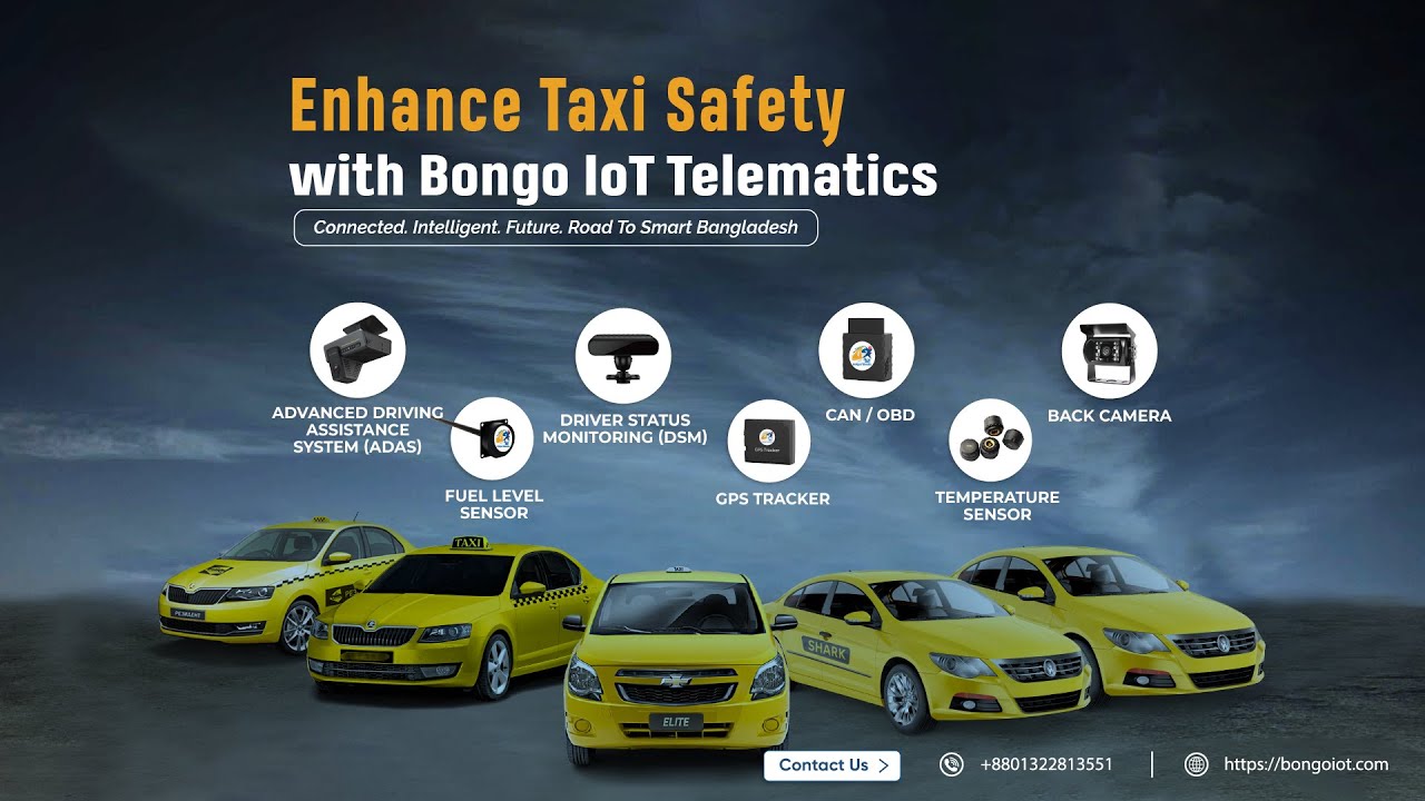 Bongo IoT Smart Taxi Solution - Revolutionizing Transportation - YouTube