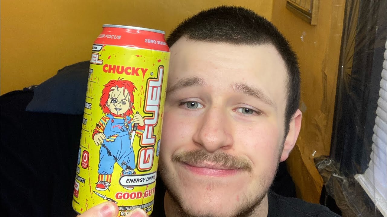 Review Of G Fuel Good Guys Chucky Energy Drink - YouTube