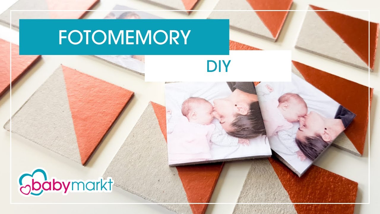 DIY Foto Memory: Tolles Geschenk für Mama und Papa - YouTube