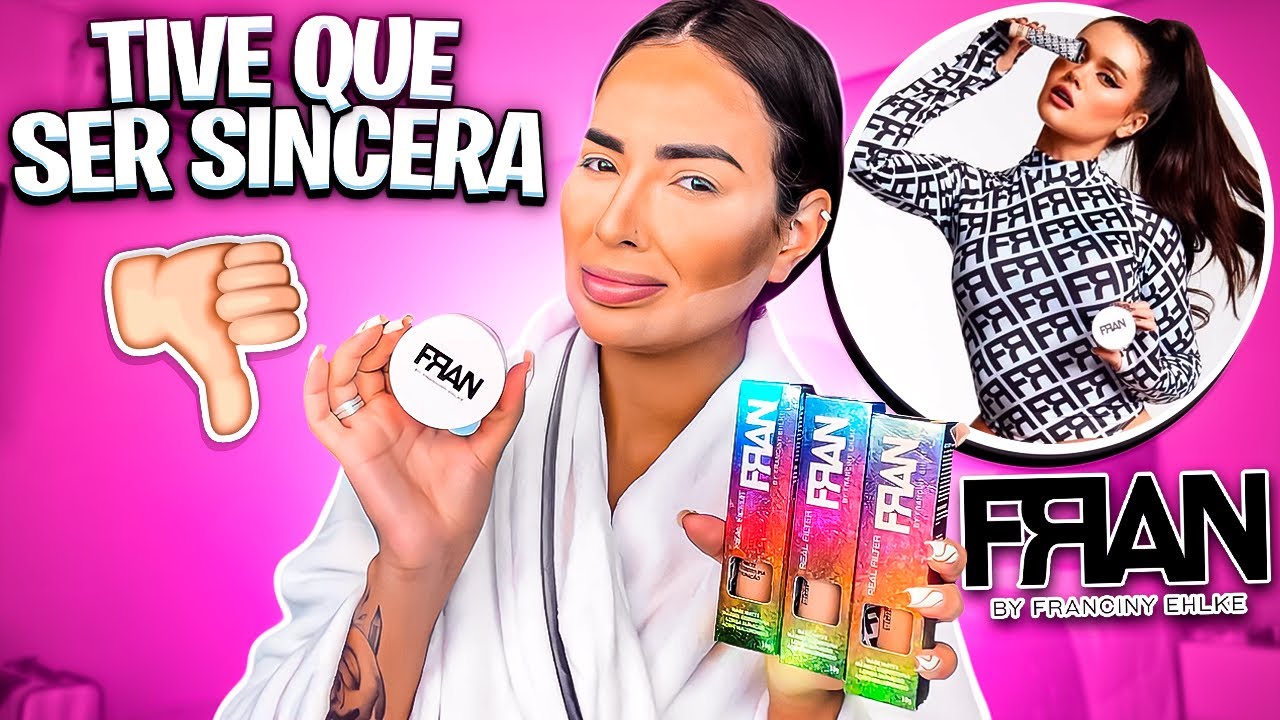 TESTEI AS MAKES DA FRAN E OLHA… - YouTube