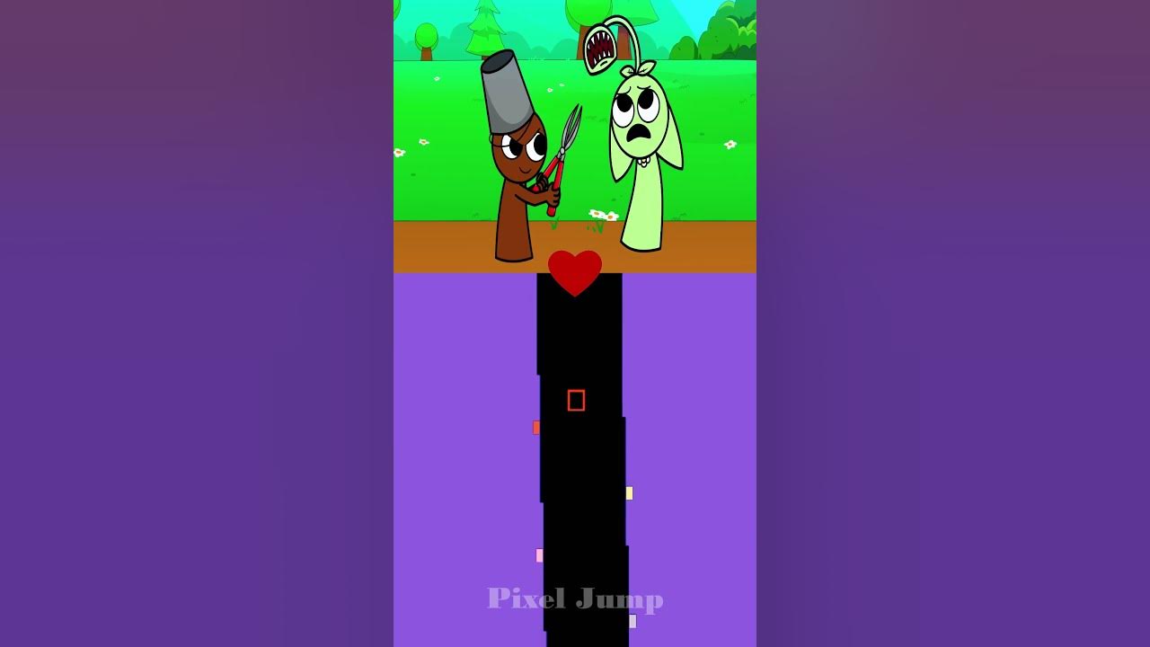 Incredibox SPRUNKI FALLS IN LOVE in OC GARDEN! 💓🎧Pixel Jump Bouncing ...