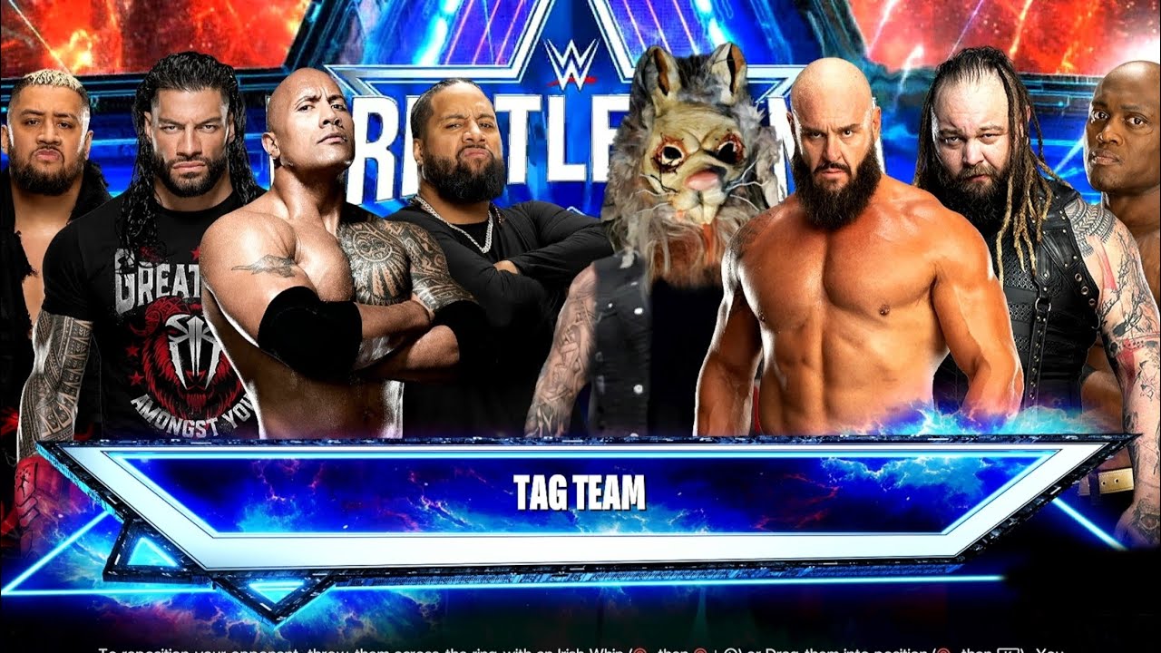 #wwe The Shield Family and Rock VS Wyatt Family and Bobby Lashley - Tag ...