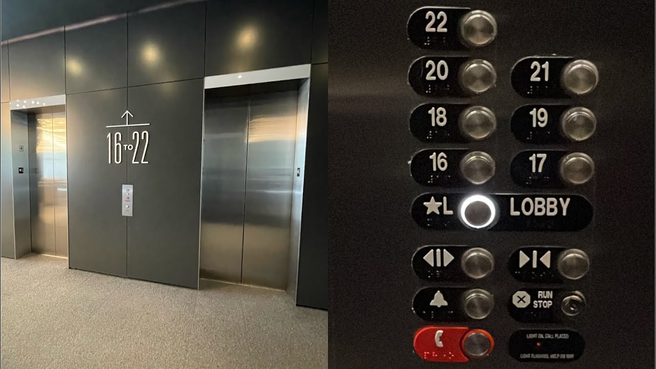 Otis High-Rise Elevators @ 915 Wilshire - Los Angeles, CA. - YouTube