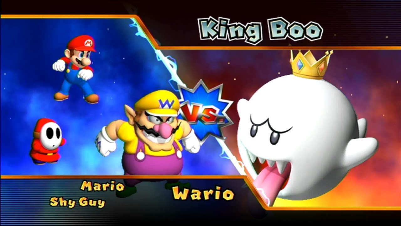 Mario Party 9 Boss Battle - Shy Guy, Wario, Mario vs King Boo | Mario ...