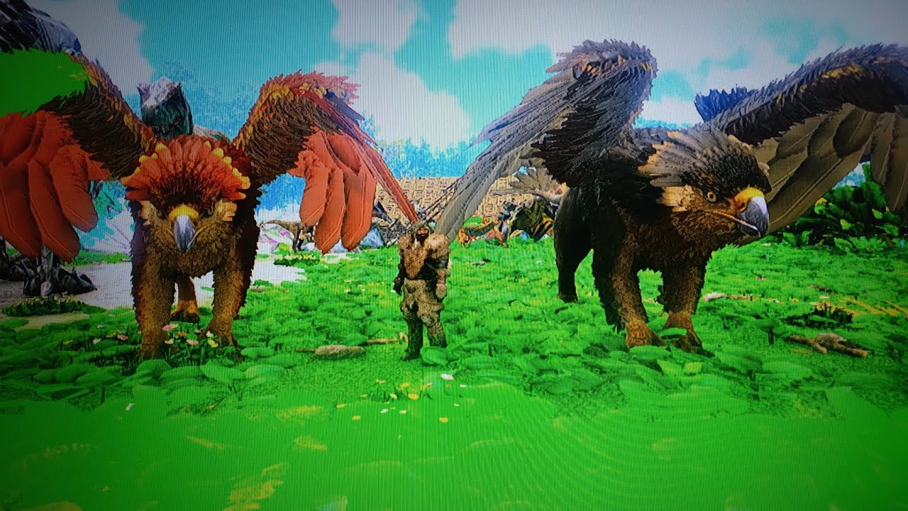 ARK: Como domar um Grifo ( GRIFFIN) no Kenio do mapa Crystal isles ...