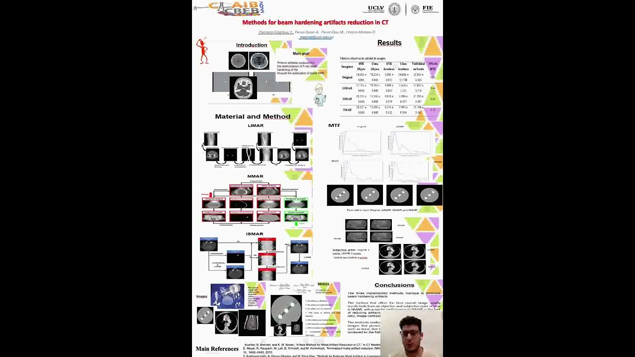 Poster CLAIB 2022. Reducción de artefactos de endurecimiento de haz ...