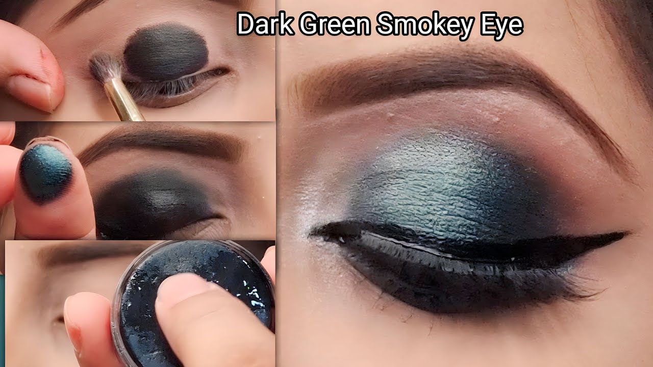 Glamorous Intense Green Smokey Eye Look | Makeup Tutorial - YouTube