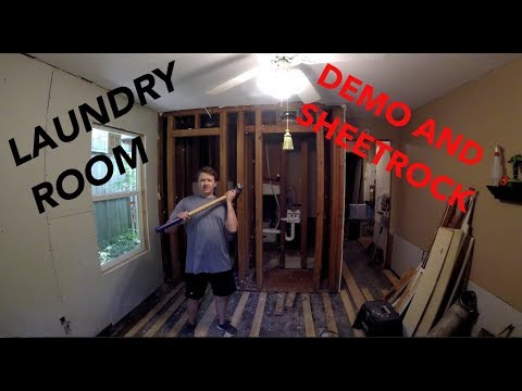 Laundry Room- DEMO! - YouTube