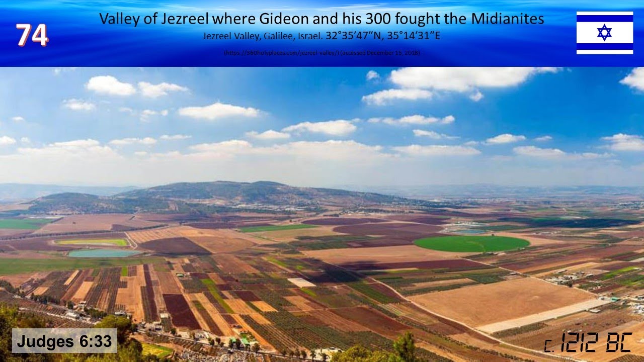 Old Testament 74 (Judges 6:33) - The Valley of Jezreel where Gideon ...
