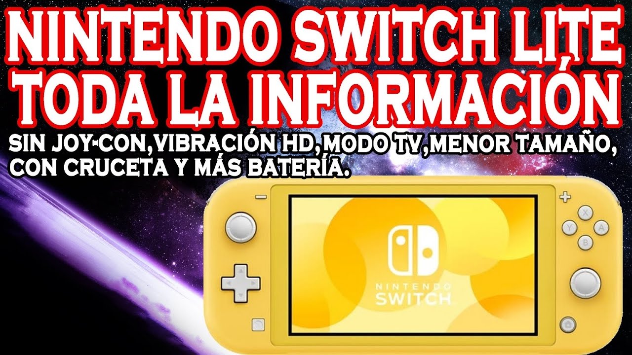 La Nintendo Switch Mini "Lite" está entre nosotros. Especificaciones ...