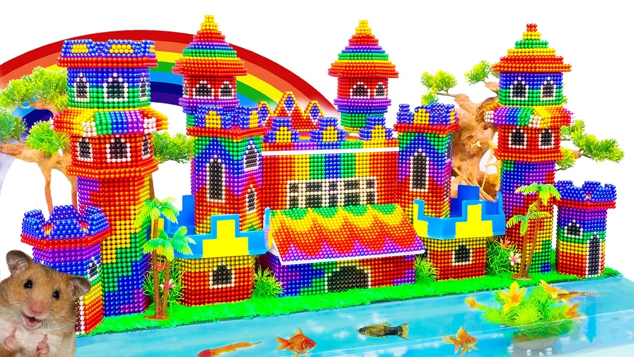 DIY How To Build A Giant Castle For Catfish And Eel From Magnetic Balls ...