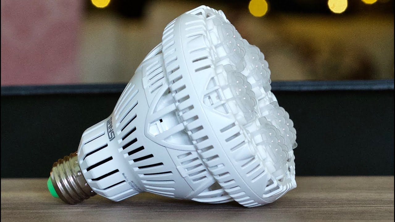SANSI Full Spectrum 30 Watt Grow Bulb in 4k UHD - YouTube