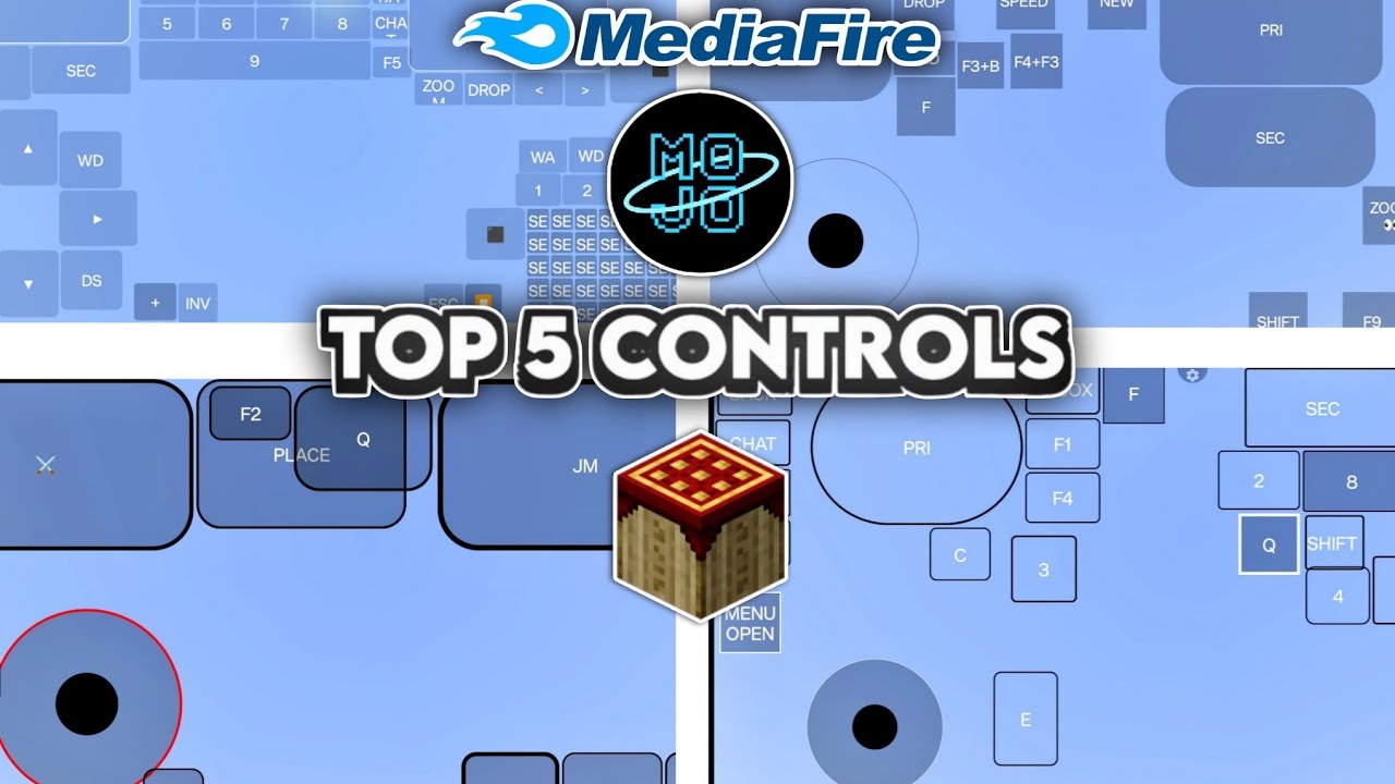 Top 5 Best Controls for Minecraft 😍 | Mojo & Pojav Launcher| part 2 ⚡ ...
