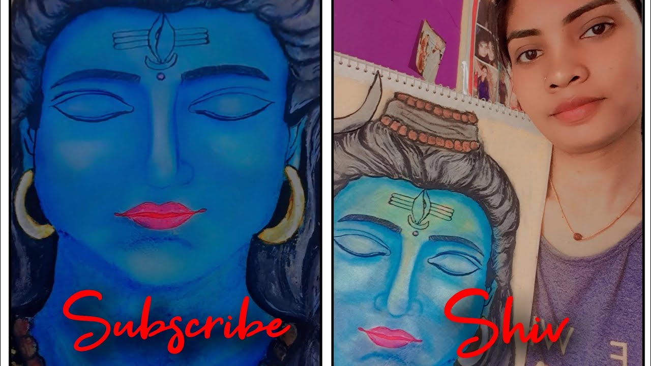 shiv|| painting || bhole nath || # art #painting #drwaing 🙏🎨 - YouTube
